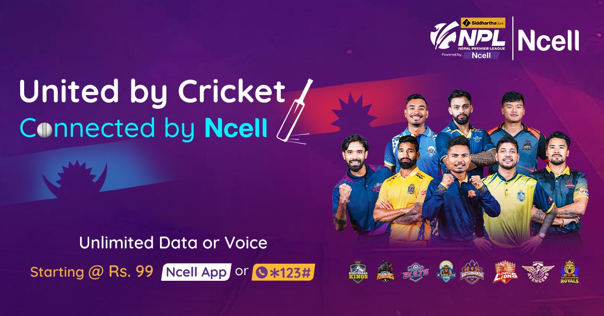 Ncell Continues as ‘Powered By’ Partner for Nepal Premier League 2025 - || ShareSansar